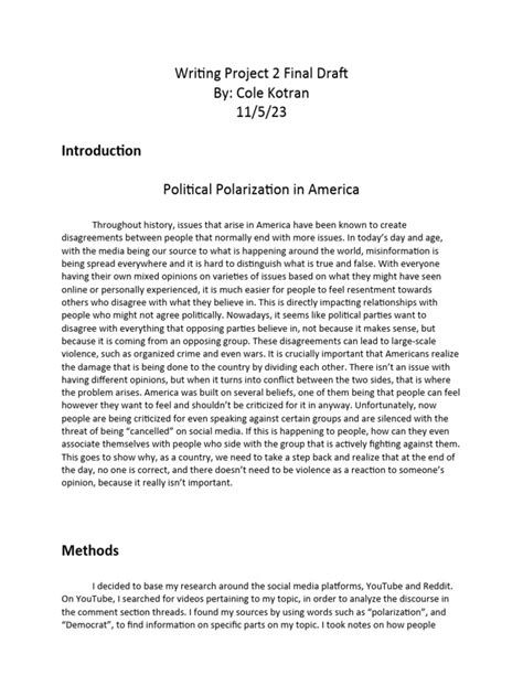 Writing Project 2 Final Draft Pdf Social Media Popular Culture