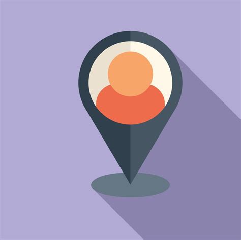 Database Location Icon Flat Vector Crm Data 14865294 Vector Art At Vecteezy