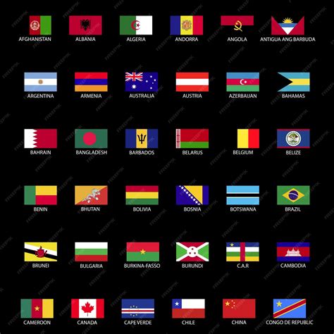 Country Flags Of The World With Names