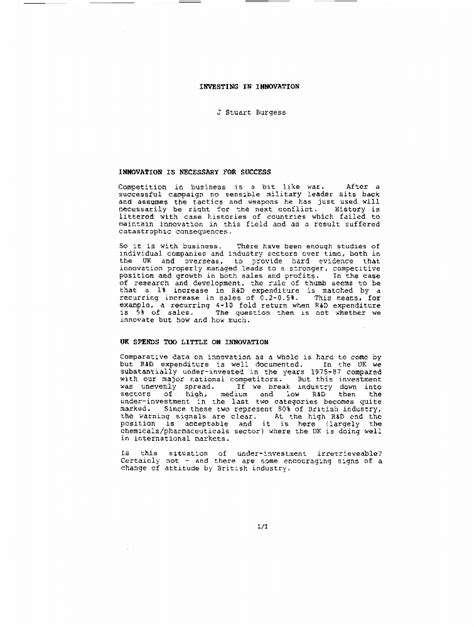 Investing In Innovation Iet Conference Publication Ieee Xplore