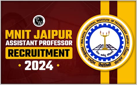 Mnit Jaipur Assistant Professor Recruitment 2024 Apply Link Salary