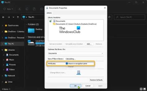 Add Or Remove Libraries From File Explorer Navigation Pane In Windows