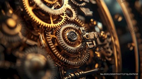 Ai创作图唯美工业素材 蒸汽朋克世界 怀表运作原理 科技感齿轮 齿轮箱齿轮盒手表齿轮 震撼制造业科技感 金属平衡摆轮 钟表擒纵系统 齿轮组工业风格主题 蒸汽朋克艺术 蒸汽朋克风格 钟表美学
