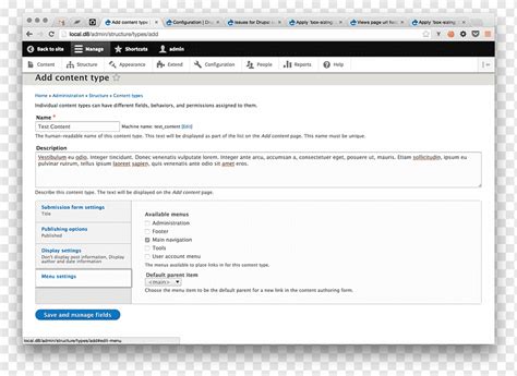 Manage Fields
