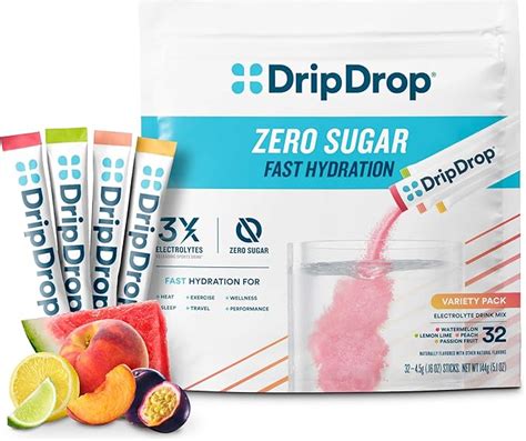 Dripdrop Sugar Free Hydration Packets Zero Classic