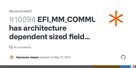Efimmcommunicateheader Has Architecture Dependent Sized Field Bugzilla Bug 3398 · Issue