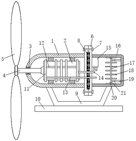 一种具有冷却功能的风电机组的制作方法 2