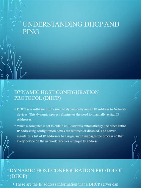 Understanding Dhcp And Ping Pdf Ip Address Computer Network