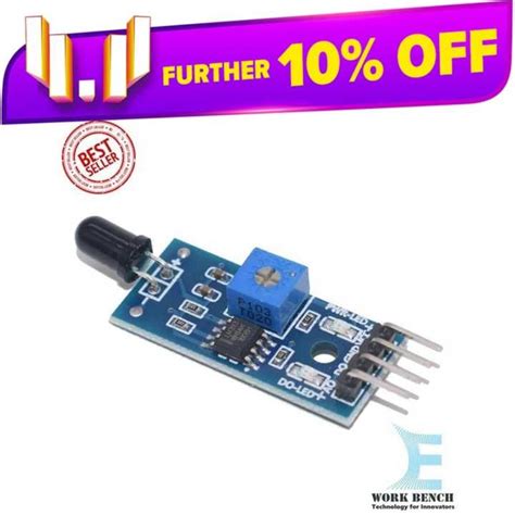 4 Pin Ir Flame Detection Sensor Module Fire Detector Infrared Receiver