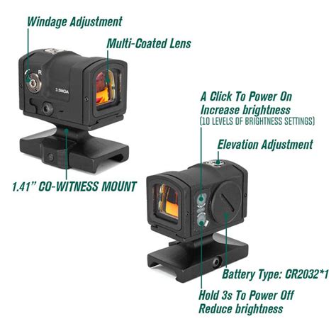 Sotac Acro Type P2 Red Dot Sight Boomarms
