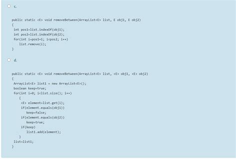 Solved Which Of The Following Is Correct Code Compiles