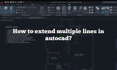 how to extend multiple lines in autocad