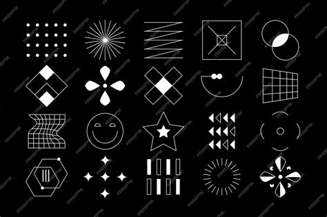 브루탈리즘 템플릿 디자인 무료 벡터