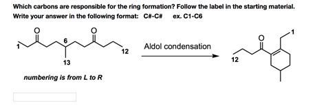 Solved Which Carbons Are Responsible For The Ring Chegg Com
