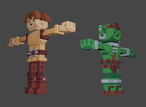 Super Duper Voxel Characters Gamedev Market