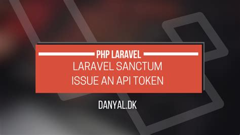 Laravel Sanctum Create A Token Full Stack Programmer