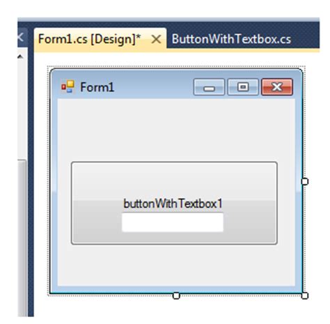 MDB Blog C Winforms Textbox Within Button