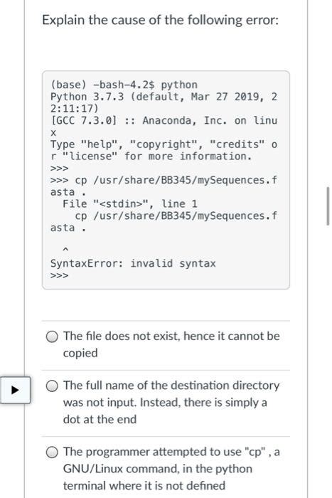 Solved What Is The Meaning Of The Operator In Python Chegg Com