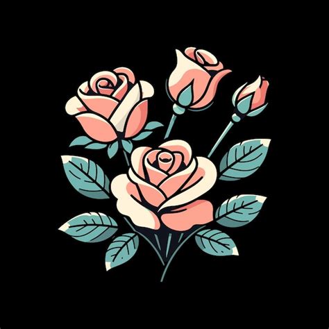 Premium Vector Pink Rose Vector Rose