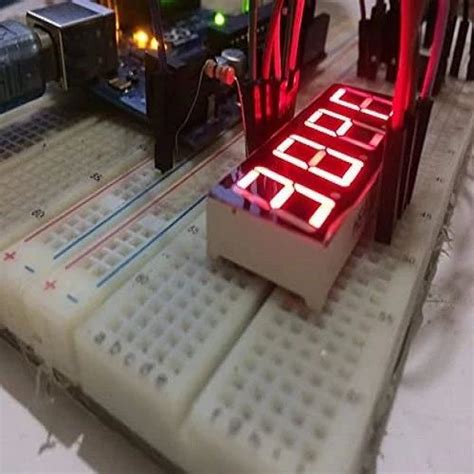 Robo Pixel 4 Digit 7 Segment Display Common Anode Red Led At Rs 100