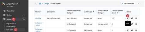 Update Rack Type Apstra Juniper Networks