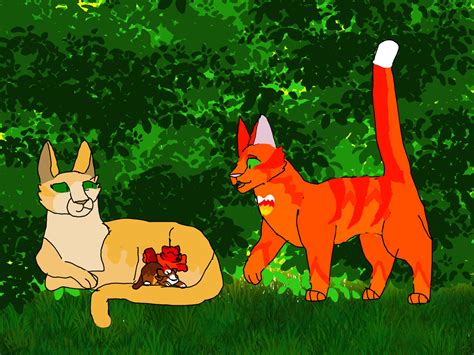 Warrior Cats Sandstorm Und Firestar Und Kits Firestar X Sandstorm With