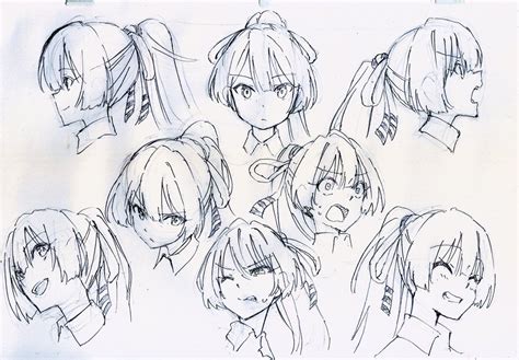 ギンブルp On Twitter Drawing Face Expressions Drawing Expressions Anime Art Tutorial