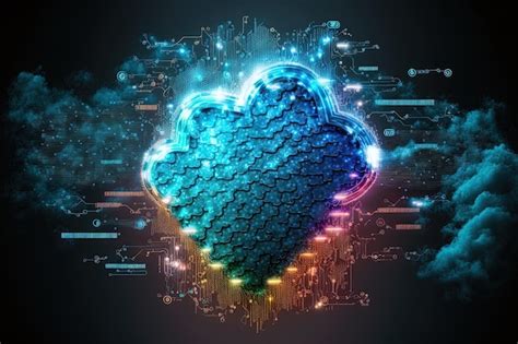 Premium Ai Image Digital Cloud Computing Cyber Security Digital Data