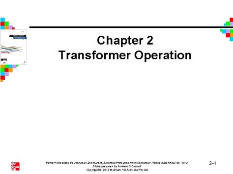 Chapter 2 Transformer Operation Power Point Slides Ta