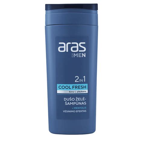 Aras 2in1 Dušo želė šampūnas Su Mentoliu 250ml Biok Lab