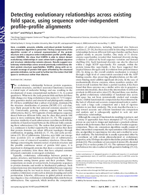Pdf Detecting Evolutionary Relationships Across Existing Fold Space Using Sequence Order