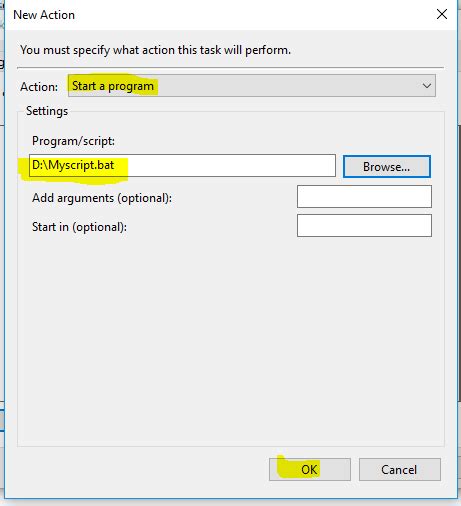 How To Set Up Batch File For Windows Task Scheduler Srinimf
