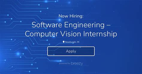 Software Engineering Computer Vision Internship At Matrix Design Group