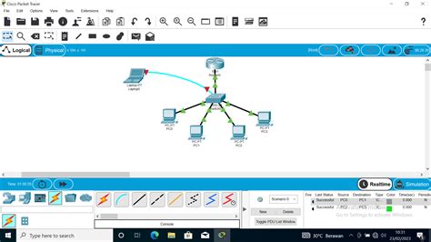 KONFIGURASI VLAN DI CISCO PACKET TRACER