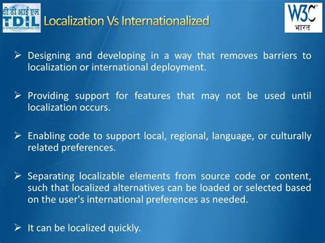 Ppt Internationalization And Localization Indian Perspective And Requirements Powerpoint