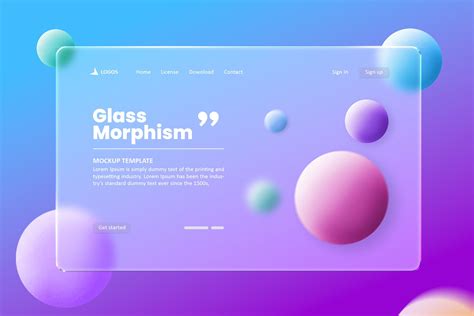 Interface With Glass Morphism Effect Ui Design Trends Glass Website