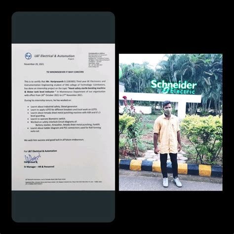Hariprasanth S On Linkedin Internship Certificate
