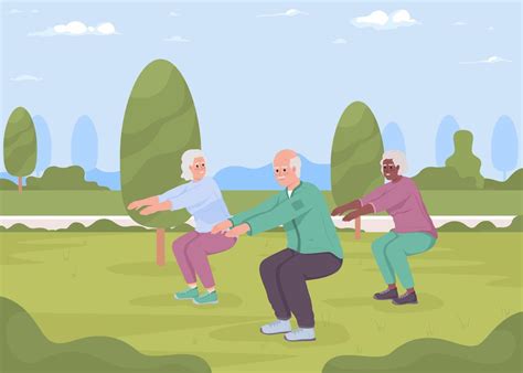 Personas Mayores Haciendo Ejercicio
