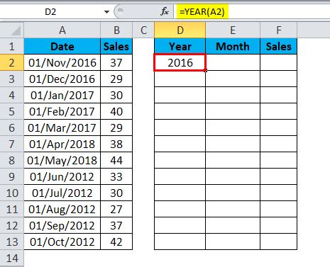 YEAR In Excel Formula Examples How To Use YEAR Function