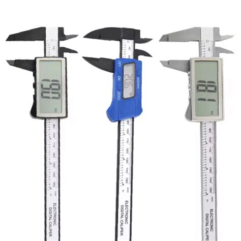 Digital Vernier Caliper Lcd Electronic Altimeter Micrometer Measuring Tool Plastic Ruler 0 150mm