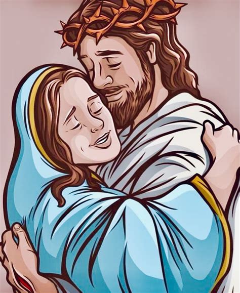 El Abrazo De Mamá 💞 Imágenes De San José Arte Católico Jesús Fondo