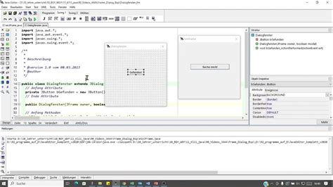710 jframe jdialog fenster oeffnen java editor youtube