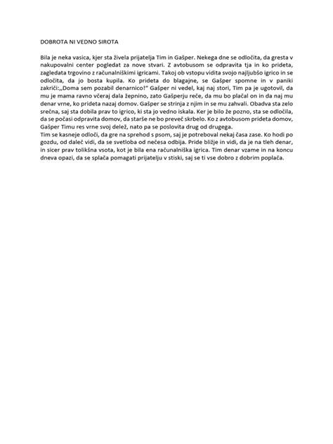 Dobrota Ni Vedno Sirota Pdf