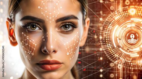 Abstract Vector Elements Ai Driven Digital Identity Symbols With