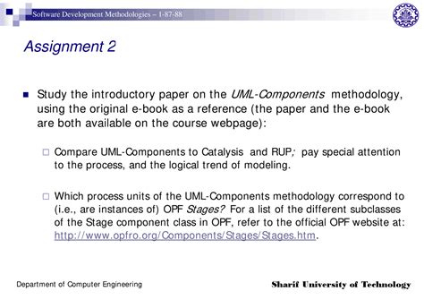 Uml Components Methodology Software Development Methodologies