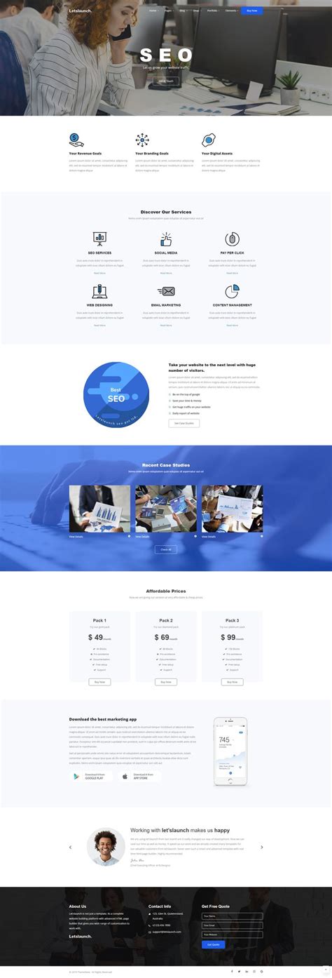 Usable And Reusable Content Blocks Letslaunch Comes With Hundreds Of Eye