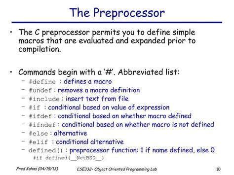 Brief Introduction To The C Programming Language Ppt