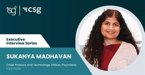 Tsg On Linkedin Executive Interview Series Sukanya Madhavan Chief