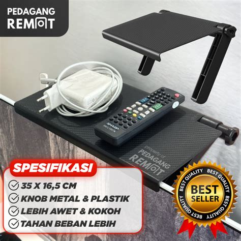 Promo Tempat Remote Bracket Modem Router Hp Stb Rak Gantung Atas Tv