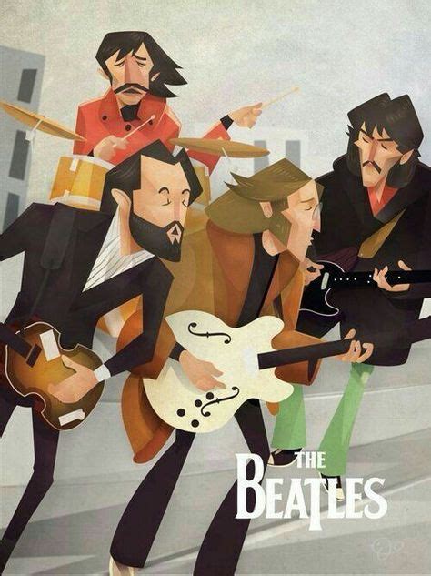 The Beatles Rooftop Concert Cartoon Characters Arte De Los Beatles